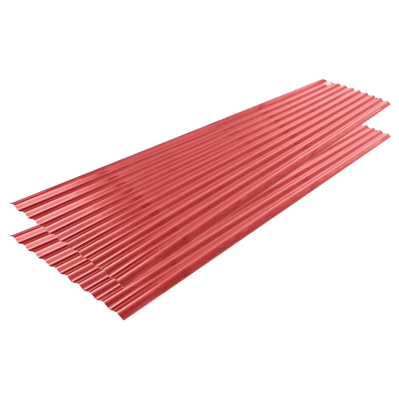Pack 2 calaminas Fibraforte rojo 3.60 x 0.84 x 1mm FIBRAFORTE ...