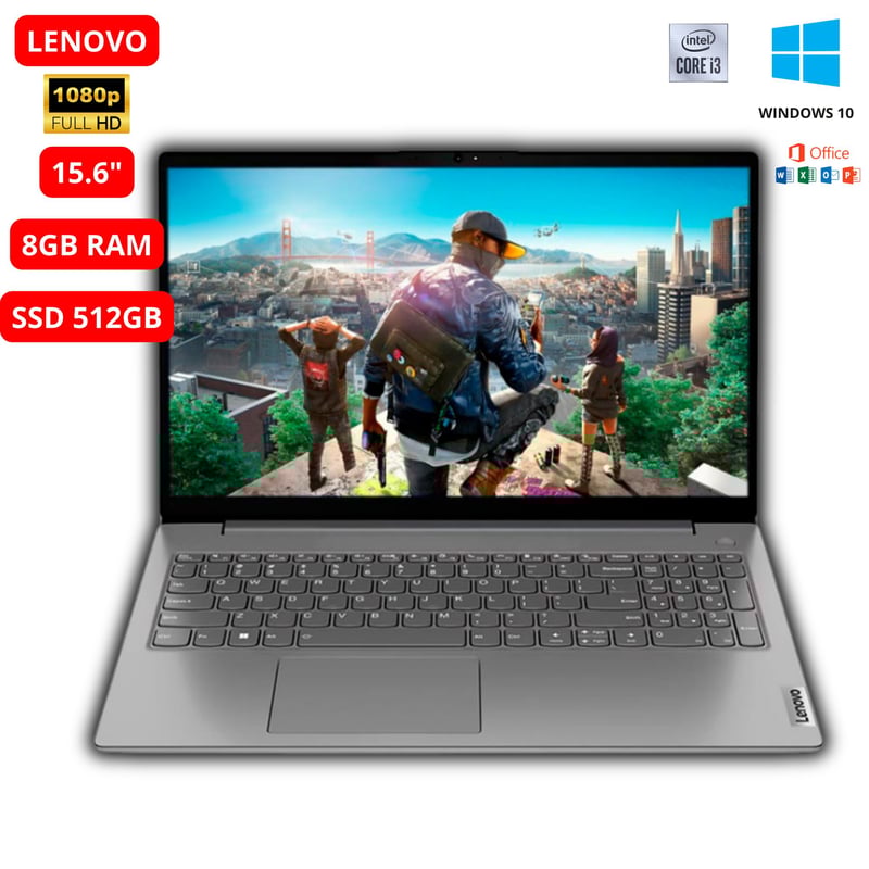 Laptop Lenovo IdeaPad 3 15IAU7 Intel C i3 1215U 8Gb Ram/ 512Gb SSD/ 15. ...