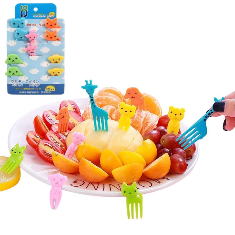 10 Mini tenedores con adorno de animales kawaii GENERICO | falabella.com