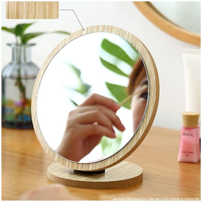Espejo circular aesthetic de madera GENERICO | falabella.com