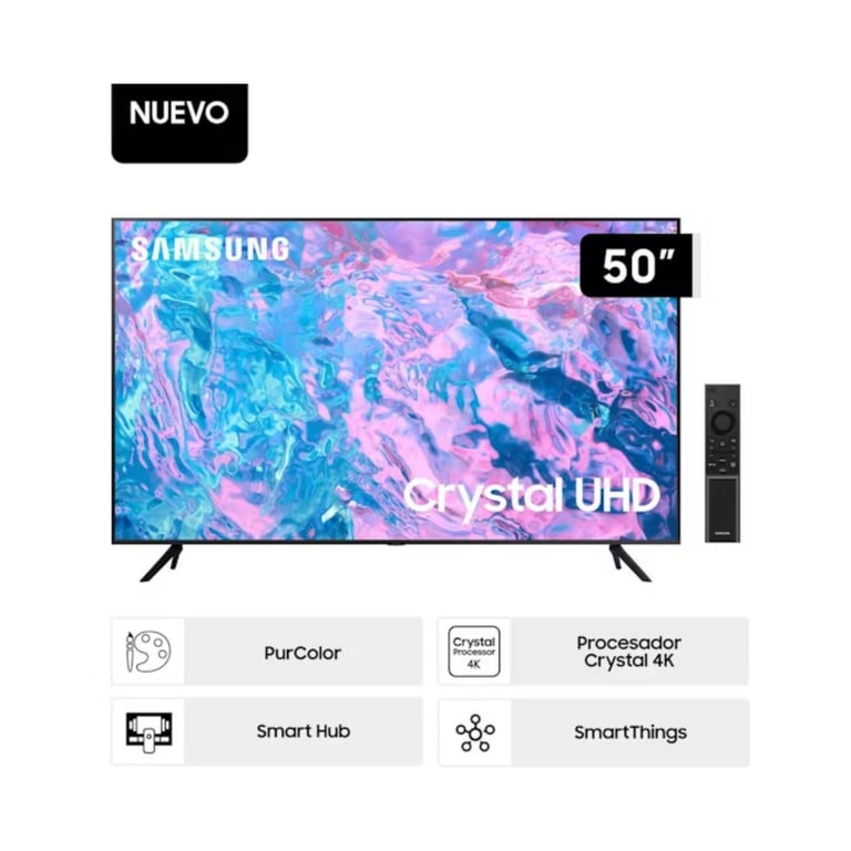 TV SAMSUNG 50 CRYSTAL 4K ULTRA HD SMART TV UN50CU7000 SAMSUNG ...