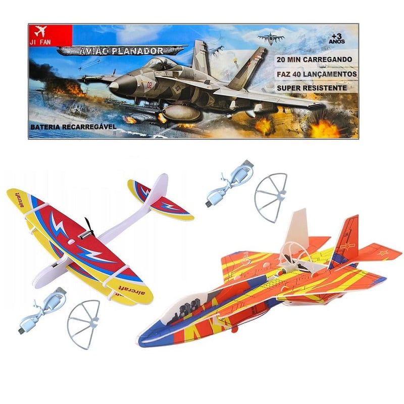 Avión Planeador Armable De Espuma y Con Motor Recargable GENERICO ...