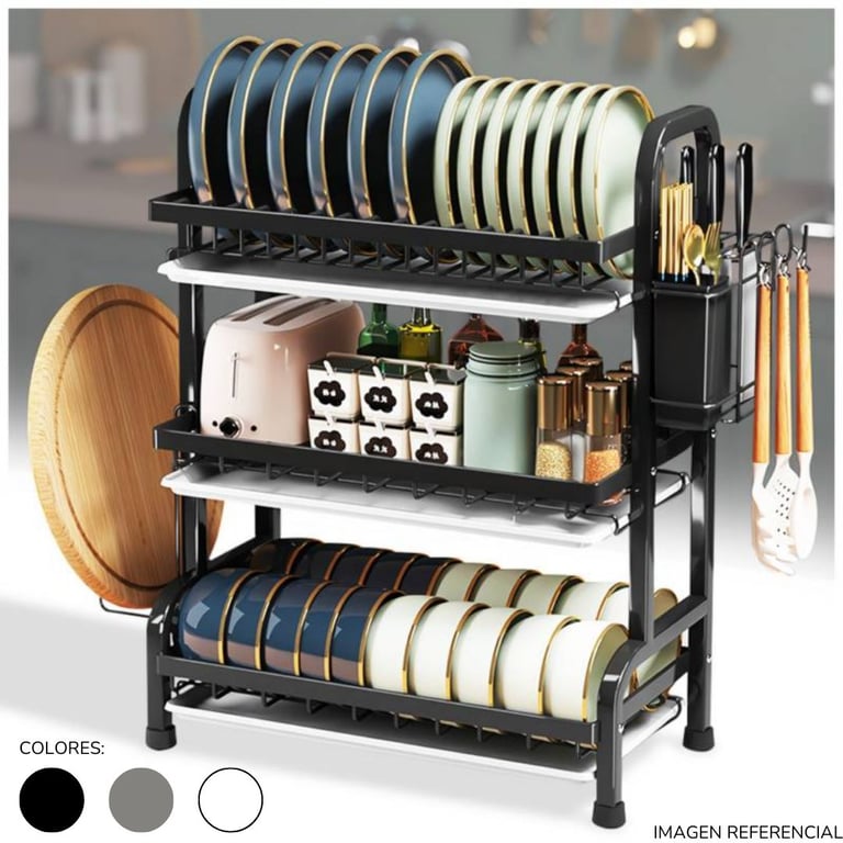 Escurridor de Platos Elegante de Cocina 3 Niveles INSPIRA | falabella.com
