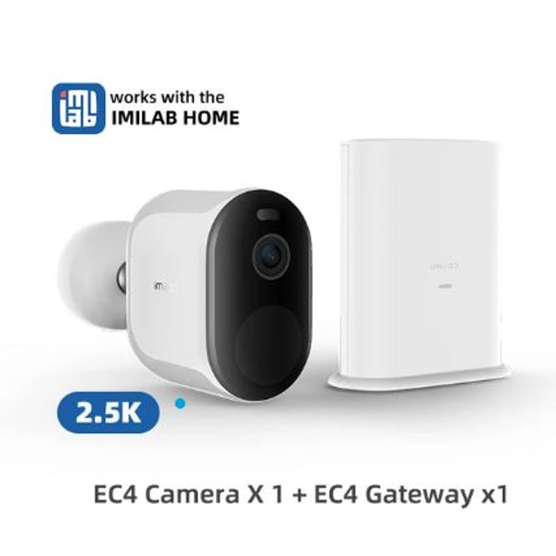 IMILAB Cámara de Seguridad Inalámbrica para Exteriores EC4 con Gateway ...