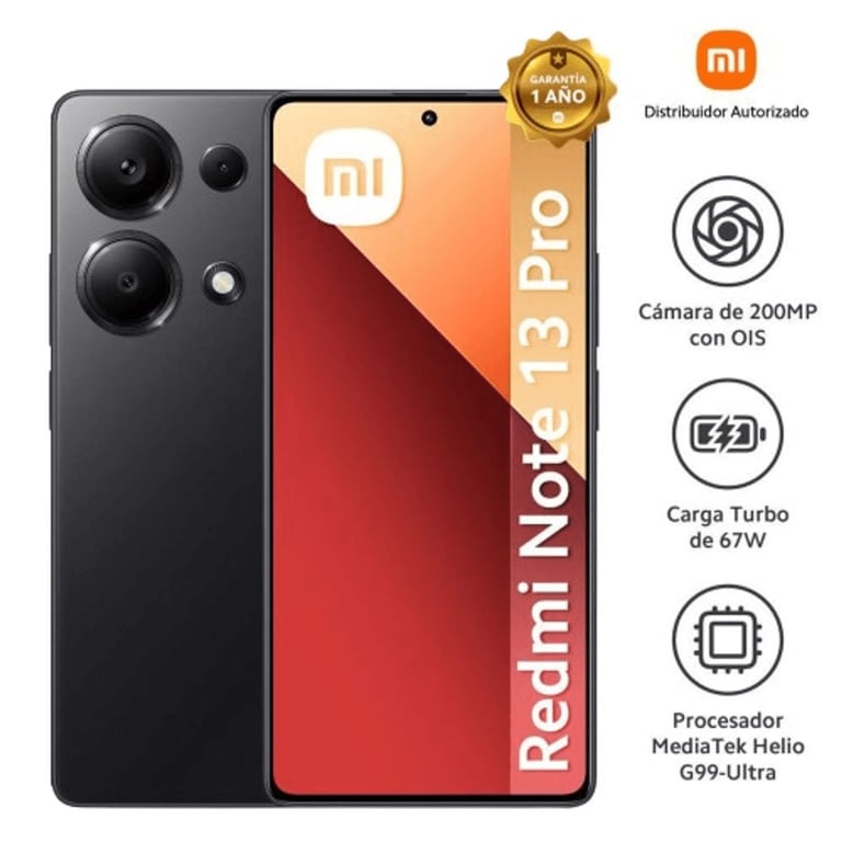 Redmi note 13 PRO 8gb ram 256gb rom Midnight Black XIAOMI | falabella.com