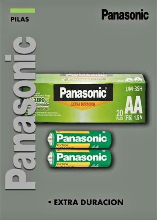 PILAS PANASONIC AA ORIGINAL X 20 UNIDADES IMPORTADO | falabella.com