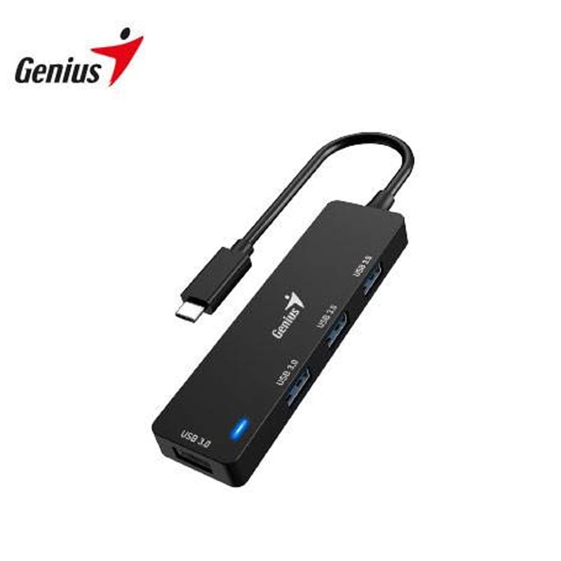 Hub Usb C Genius Uh 400 4 Usb A Black GENIUS | falabella.com