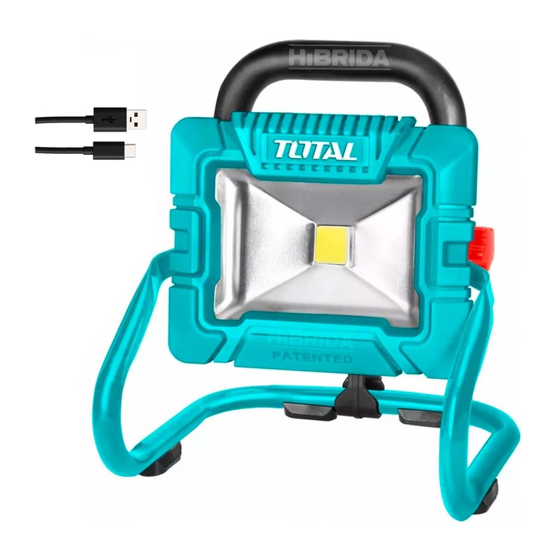 LÁMPARA REFLECTOR 10W BATERÍA INTEGRADA EXTERIOR MULTIUSO - TRLF4415 ...