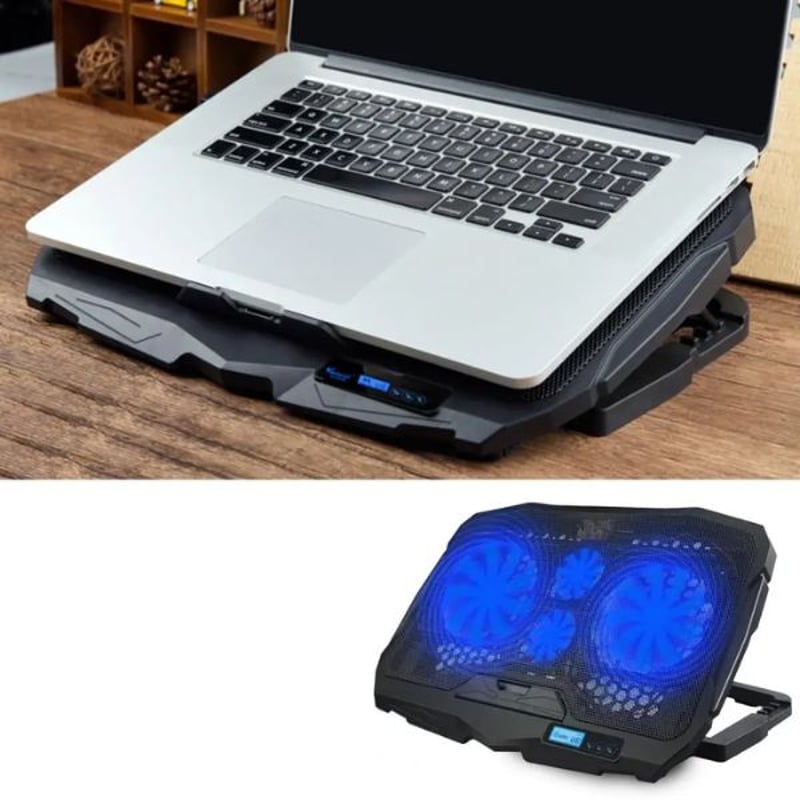 Cooler para Laptop 4 Ventiladores Ajustable de 5 Niveles GENERICO ...