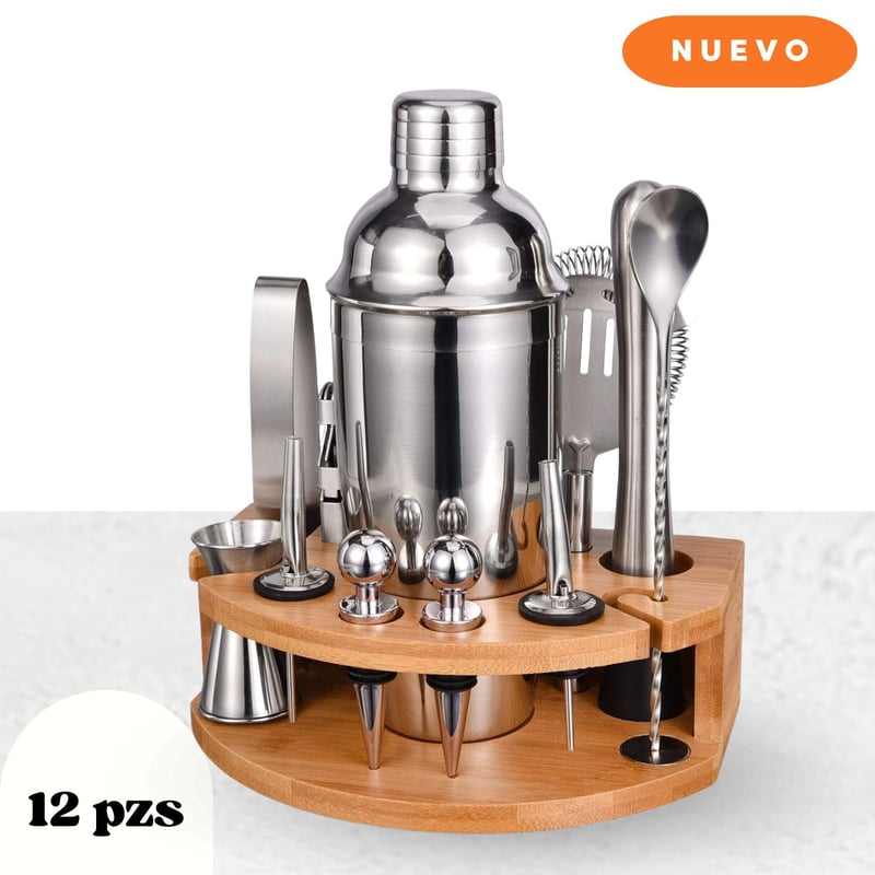 KIT DE BAR 12 PIEZAS ACERO INOXIDABLE GENERICO | falabella.com