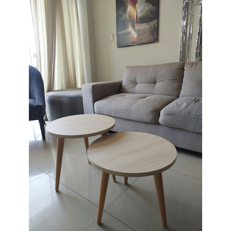 Mesa de centro estilo nido circular color manzano GENERICO | falabella.com