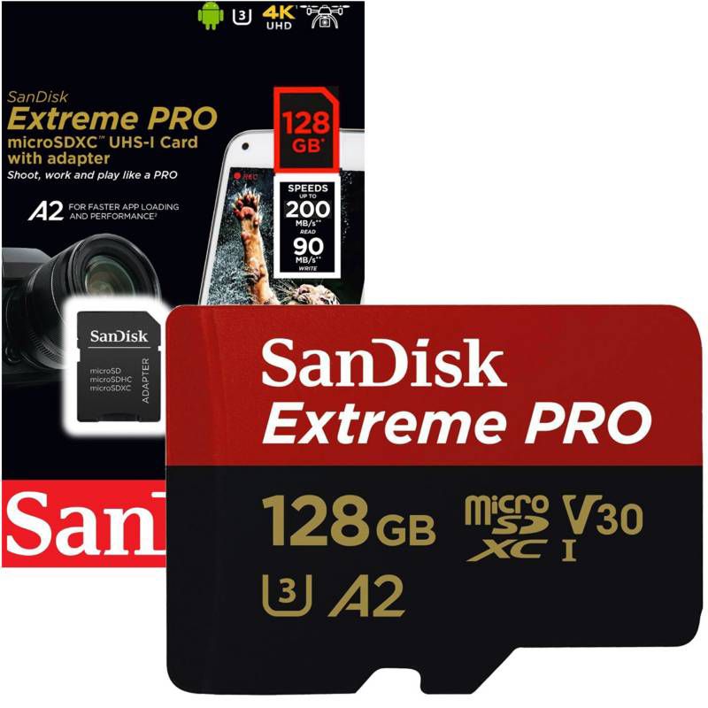Memoria MICRO SD SANDISK EXTREME PRO 128GB de 200mbs SANDISK | falabella.com