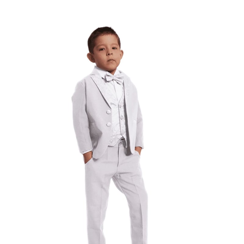 TERNO BLANCO PANTALON CHALECO SACO Y CORBATA MICHI GENERICO | falabella.com