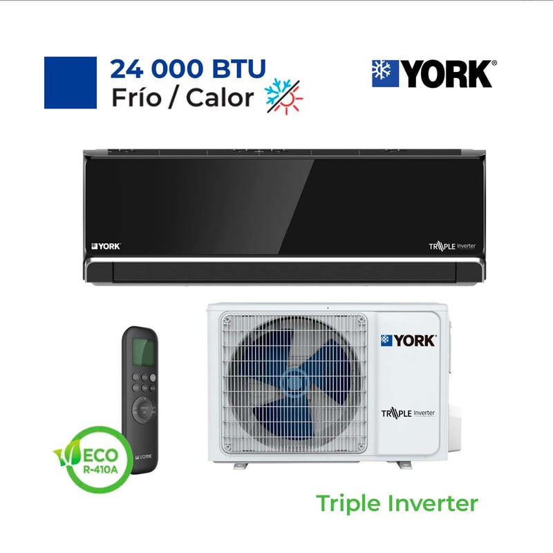 Aire Acondicionado Split Pared de 24000 BTUH Triple Inverter FríoCalor ...