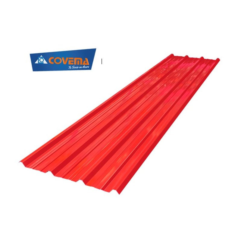 Techo Aluzinc TR4 Rojo - 108mts x 600mts x 030mm COVEMA | falabella.com