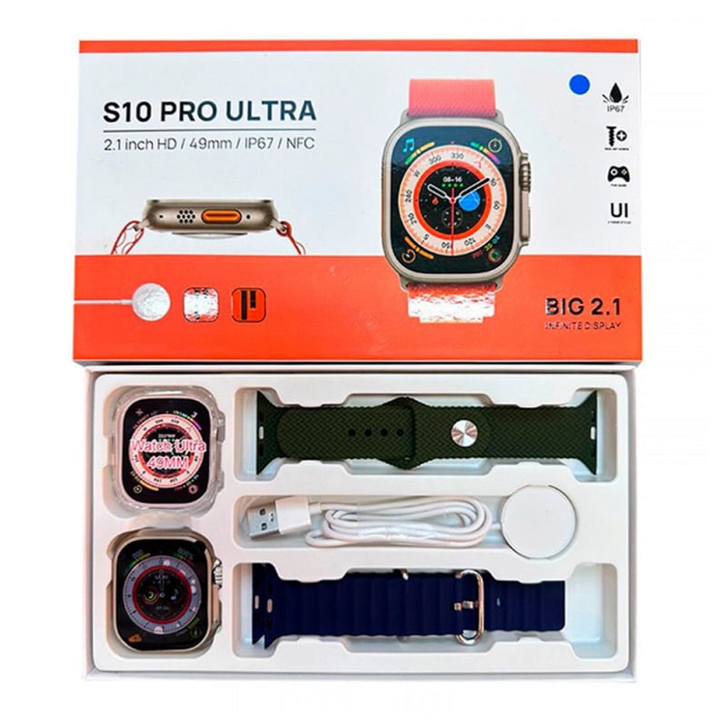 SMARTWATCH S10 PRO ULTRA 2 CON CORREAS Y CASE GENERICO | falabella.com