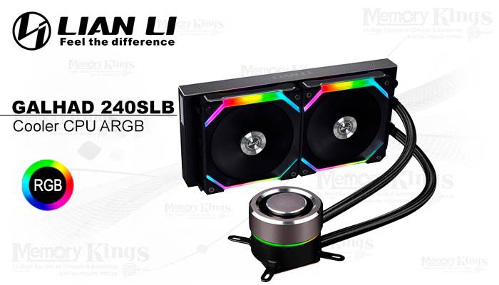 COOLER CPU Liquid 240 LIAN LI GALAHAD 240SLB BLACK LIAN LI | falabella.com
