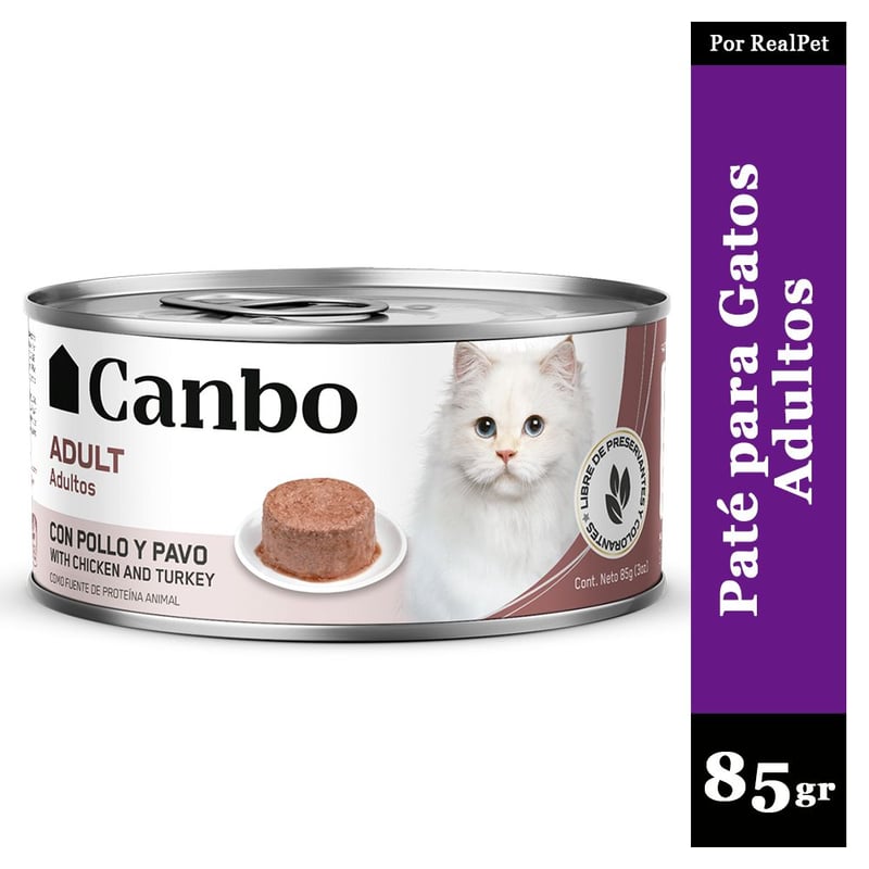 Paté para Gato Adulto Canbo Pollo y Pavo 85 gr. CANBO | falabella.com