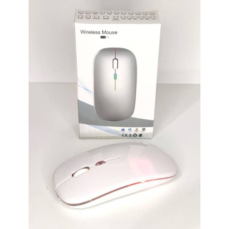 Mouse inalámbrico Recargable Bluetooth Dual - Blanco GENERICO ...