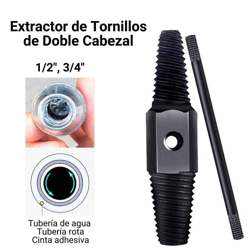 Extractor de Roscas Dañadas para Tuberías de 12 y 34 GENERICO ...