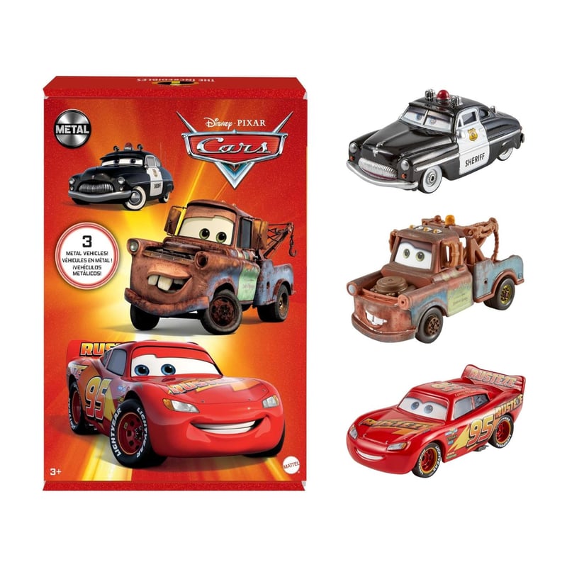 Disney Pixar Cars - Rayo McQueen Mater Mate y Sheriff DISNEY PIXAR ...