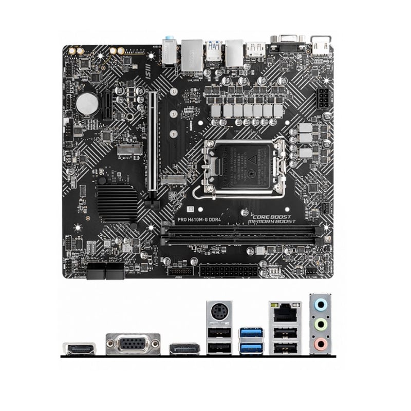 Motherboard MSI PRO H610M-G DDR4 Chipset Intel H610 LGA1700 mATX MSI ...
