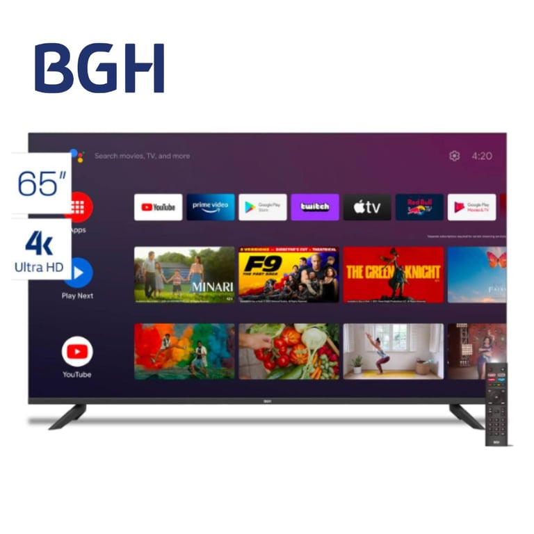 Televisor Bgh 65 Uhd 4k B6523uk6aip Bgh