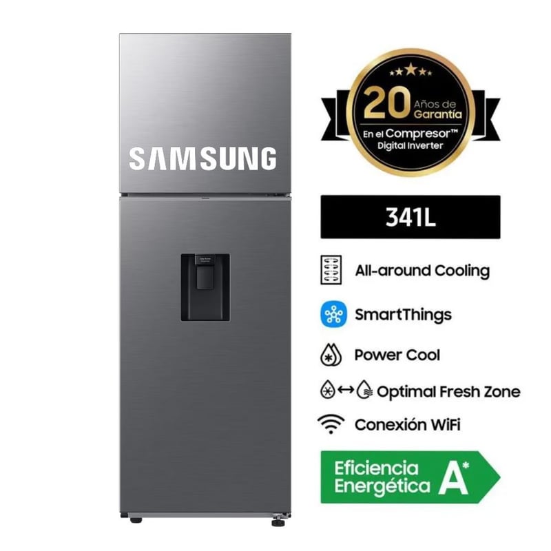 Refrigeradora Samsung Top Mount Freezer 341 Lt All Around Cooling ...