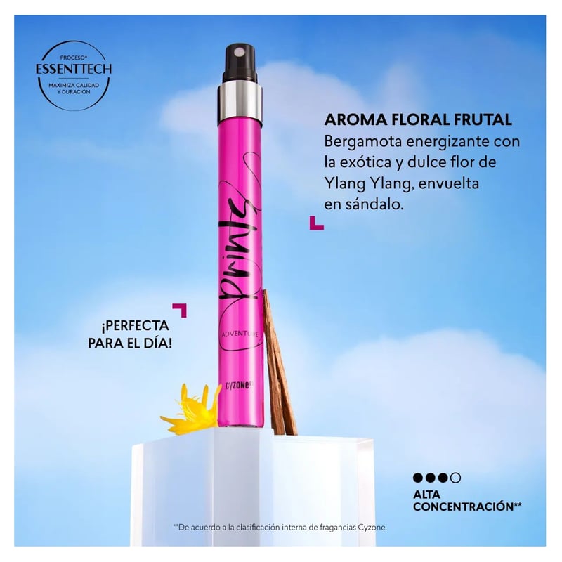 Perfume Prints Adventure Cyzone Esika 30ml Aroma Floral CYZONE ...
