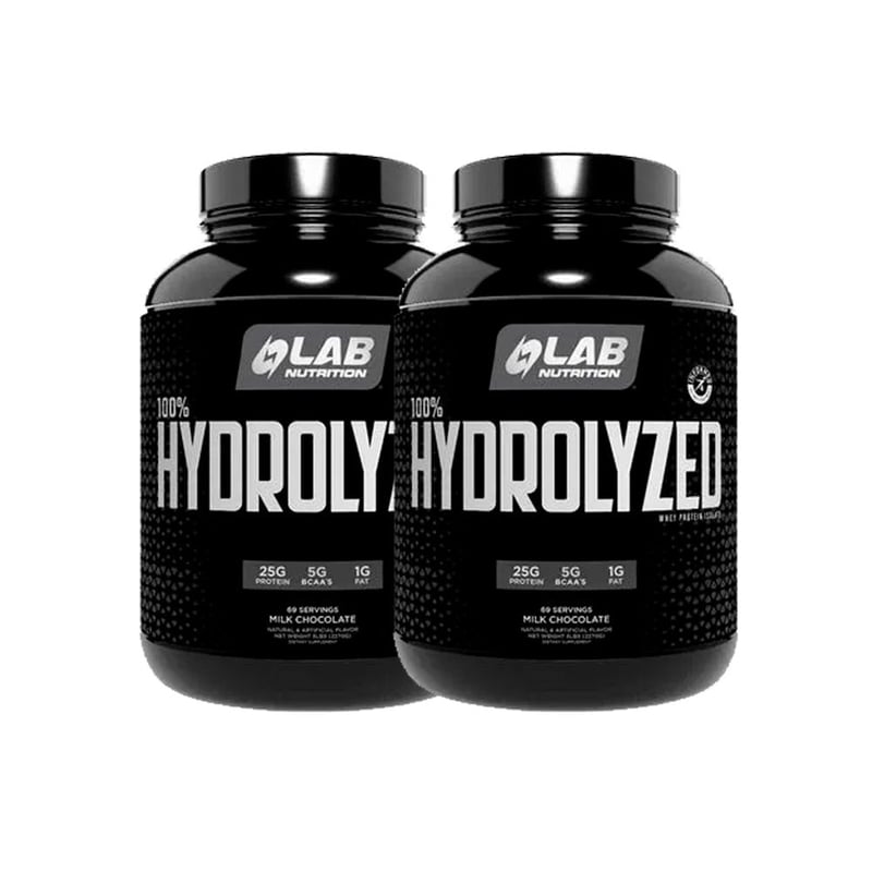Pack 02 Proteinas Lab Nutrition 100% HYDROLYZED Chocolate 5LB LAB ...