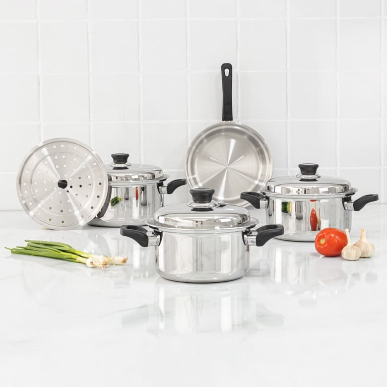 Juego de Ollas Master Belle Queen 8 piezas, Acero quirúrgico 316 MASTER ...