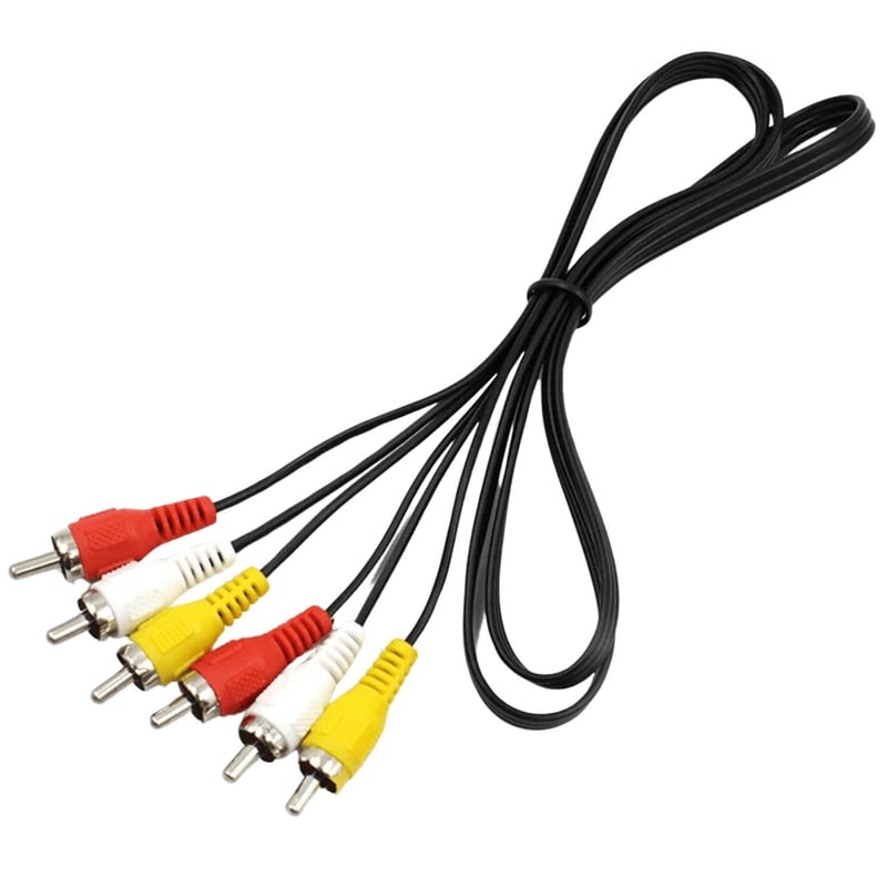 Cable Audio y Video AV RCA 1.5M Blanco Rojo Amarillo GENERICO ...