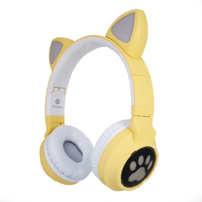 Audifono Bluetooth Gato Con Microfono Amarillo GENERICO | falabella.com
