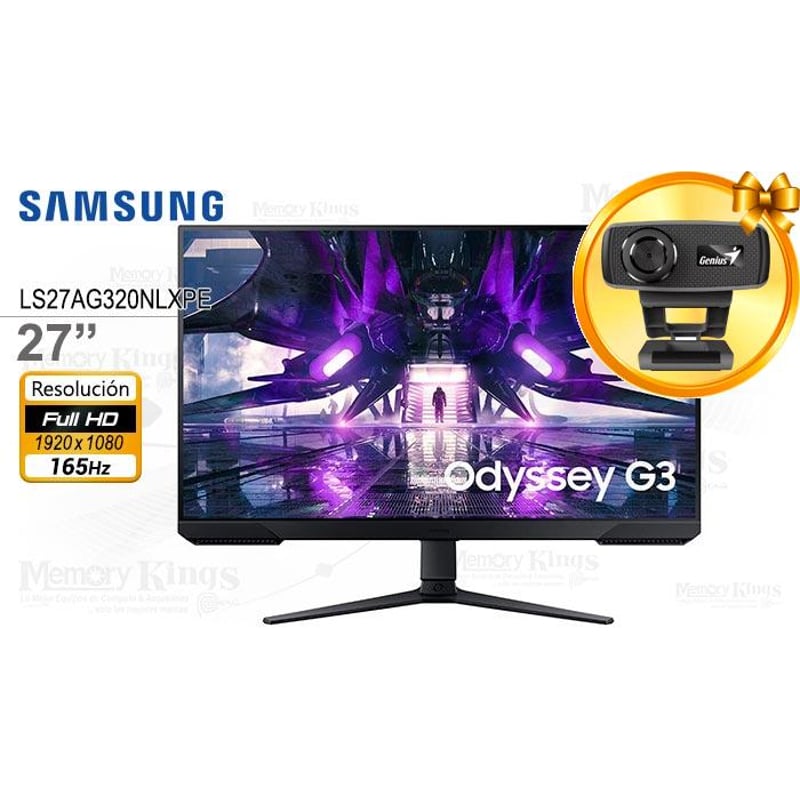 MONITOR 27 SAMSUNG Gaming Odyssey G3 FHD 165Hz 1m SAMSUNG | falabella.com