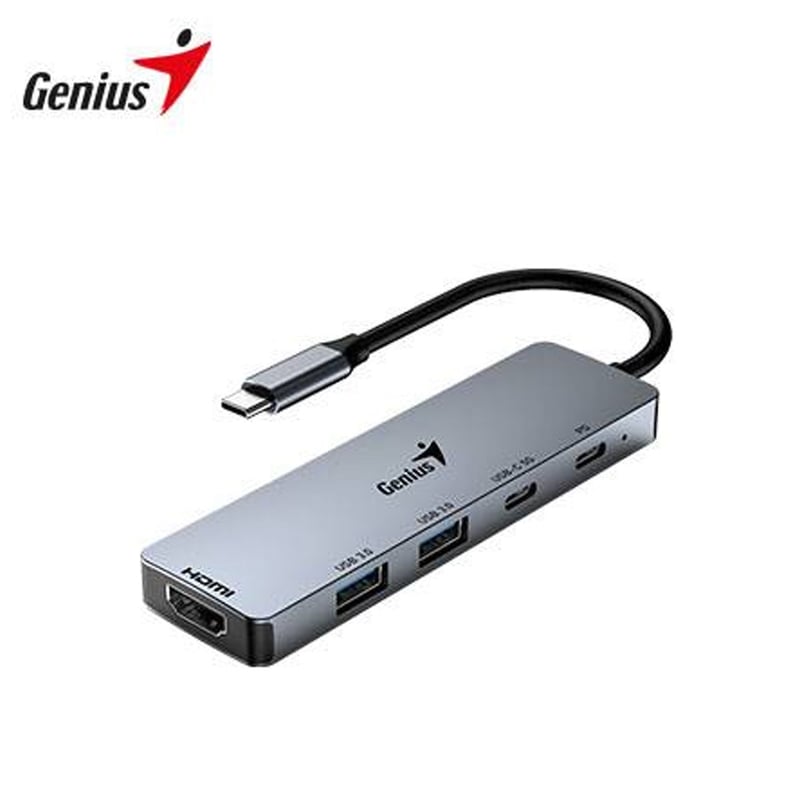 Hub UsbC Genius Uh 500 2 Usb A 100w Silver GENIUS | falabella.com