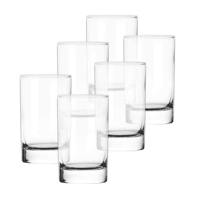 Juego de 6 Vasos Lisos de Vidrio 135 ml INSPIRA | falabella.com