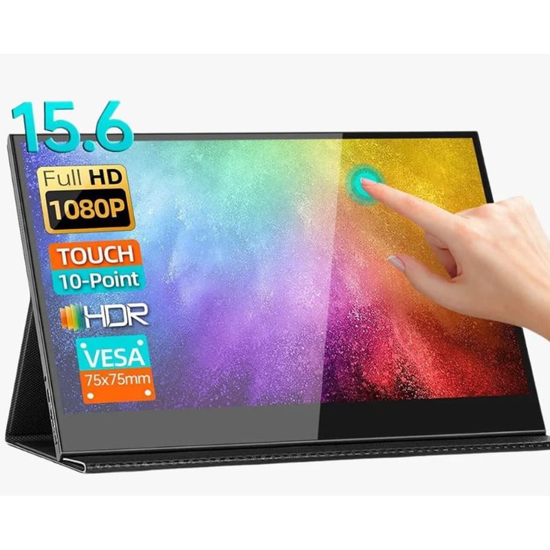 Monitor Portátil Touch 15.6 Full HD-Pantalla PC o consolas- Smart case ...