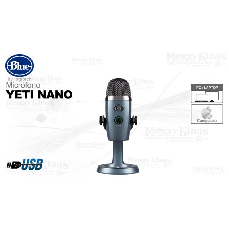 MICROFONO BLUE YETI NANO USB GREY BLUE | falabella.com