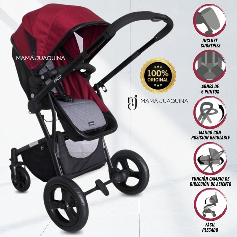 Coche de Paseo «MILANO» Edición Limitada Red EVEZO | falabella.com