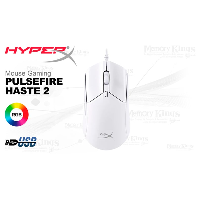 MOUSE Gaming HYPERX Pulsefire Haste 2 White HYPERX | falabella.com