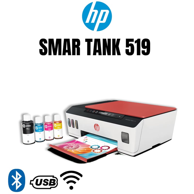 IMPRESORA MULTIFUNCIONAL HP SMART TANK 519 HP | falabella.com