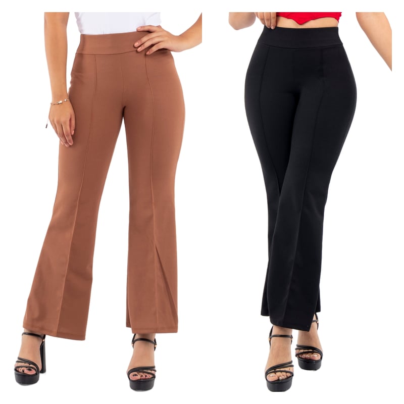 Pack x2 Pantalón Scuba Palazzo Marina Mujer GENERICO | falabella.com