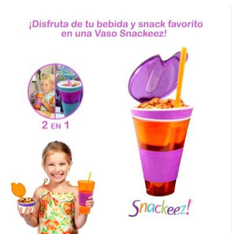 Snackeez- Vaso 2 en 1 para Bebidas y Snacks -Nina GENERICO | falabella.com