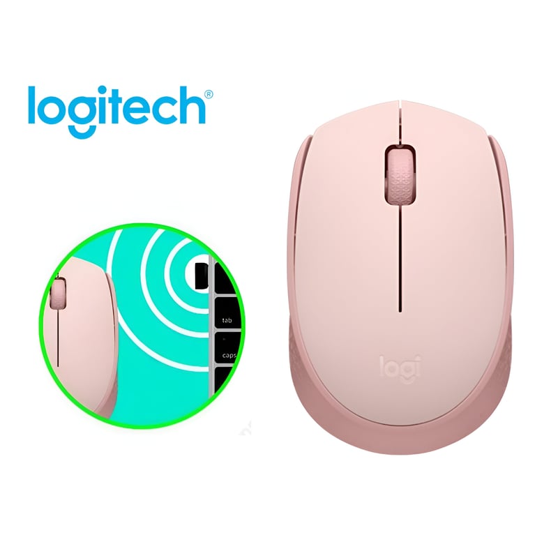 Mouse Logitech M170 Inalámbrico Rosado LOGITECH | falabella.com