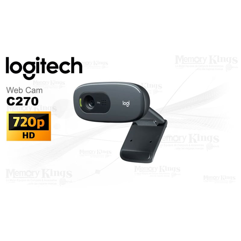 CAMARA WEBCAM LOGITECH C270 HD 720P LOGITECH | falabella.com