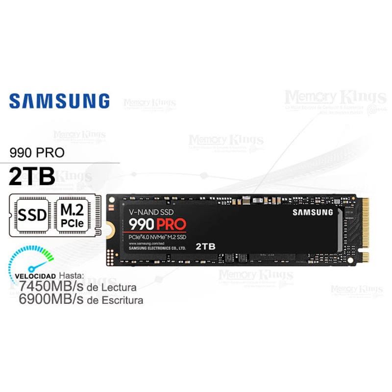 UNIDAD SSD M2 PCIe 2TB SAMSUNG 990 PRO SAMSUNG | falabella.com