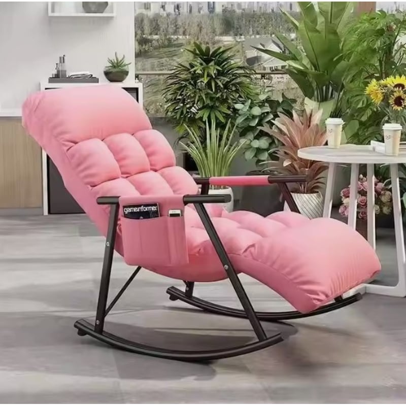 Silla Mecedora Sillon Reclinable Adultos Rosado GENERICO | falabella.com