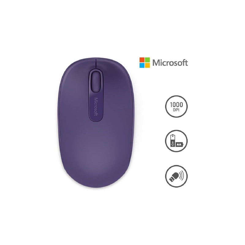 Mouse Microsoft Mobile 1850 Wireless Morado MICROSOFT | falabella.com