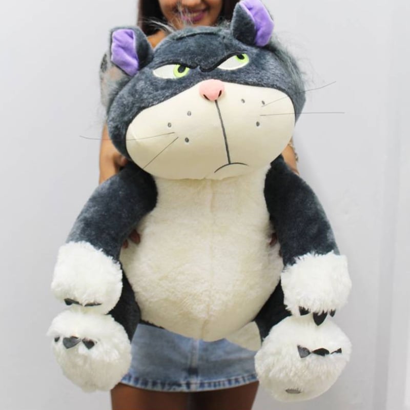 Peluche Gato Lucifer 45cm - Gato Kawaii Enfadado Cenicienta GENERICO ...