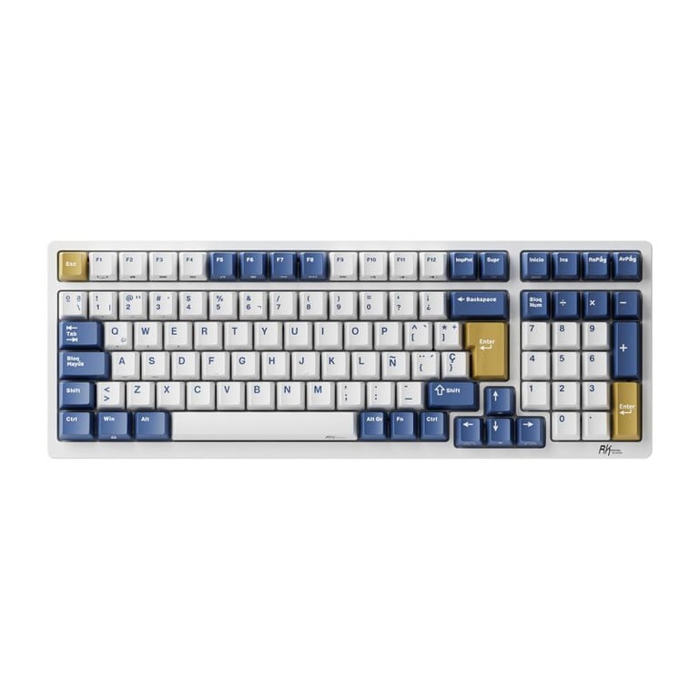 Teclado Mecánico Español Inalámbrico Rk Royal Kludge RK98 Brown switch ...